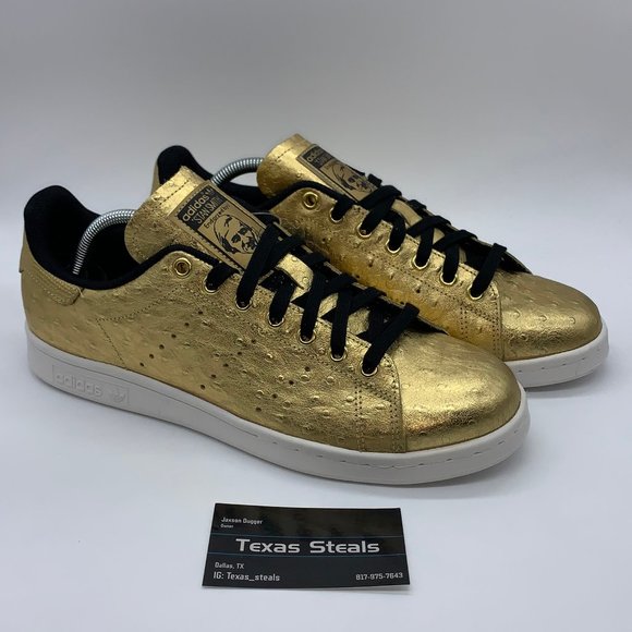 adidas | Shoes | New Adidas Stan Smith Gold Black | Poshmark